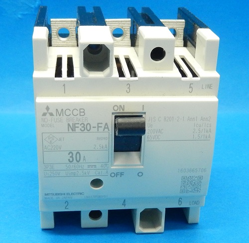 NF30-FA 3P30A ノーヒューズ遮断器 三菱電機 ランクA中古品 / FA機器・制御機器の買取、販売はワイデンへ