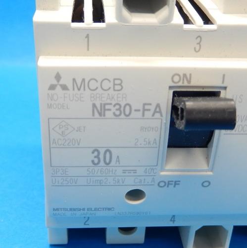 NF30-FA 3P30A ノーヒューズ遮断器 三菱電機 ランクA中古品 / FA機器・制御機器の買取、販売はワイデンへ