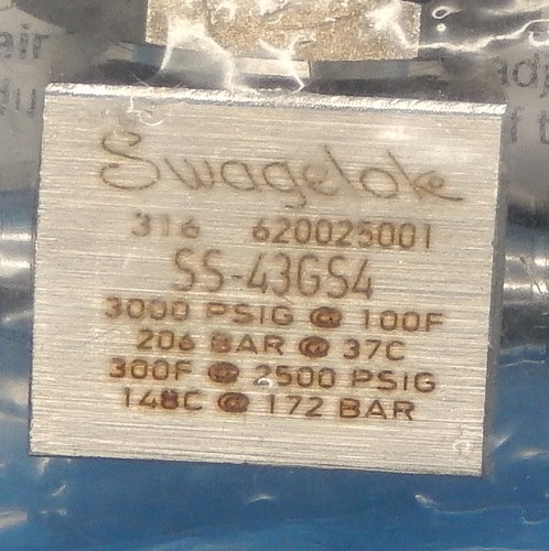 SS-43GS4 ステンレス鋼製一体型ボール・バルブ Swagelok 未使用品 / FA機器・制御機器の買取、販売はワイデンへ