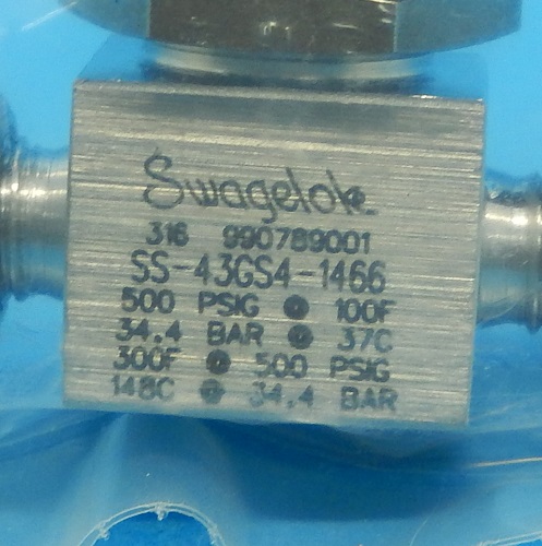 SS-43GS4-1466 ステンレス鋼製一体型ボール・バルブ Swagelok 未使用品 / FA機器・制御機器の買取、販売はワイデンへ