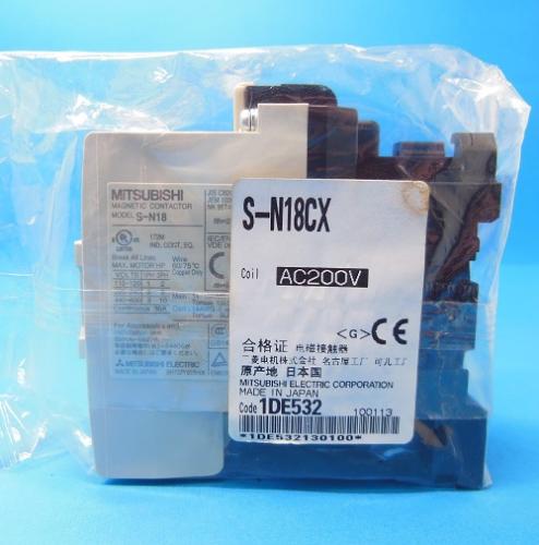 FA機器・制御機器の買取、販売はワイデンへ / S-N18CX AC200V 三菱電機 電磁接触器 未使用品