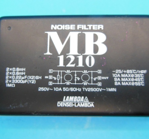 MB1210 ノイズフィルタ TDKラムダ ランクB中古品 / FA機器・制御機器の買取、販売はワイデンへ