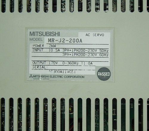 MR-J2-200A サーボアンプ 三菱電機 ランクB中古品 / FA機器・制御機器の買取、販売はワイデンへ