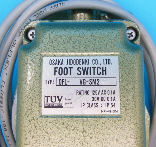 OFL-VG-SM2C フットスイッチ オジデン ランクA中古品 / FA機器・制御機器の買取、販売はワイデンへ