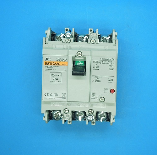 BW100AAG-3P075 一般配線用オートブレーカー 富士電機 ランクA中古品 / FA機器・制御機器の買取、販売はワイデンへ