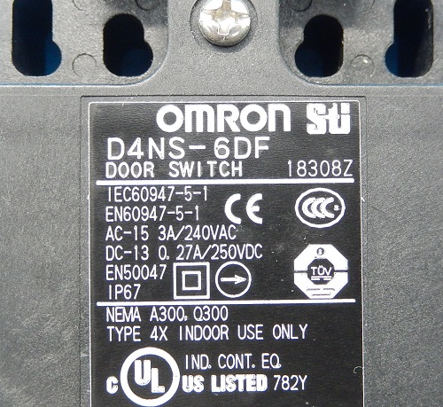 D4NS-6DF 小形セーフティ・ドアスイッチ オムロン ランクS中古品 / FA機器・制御機器の買取、販売はワイデンへ