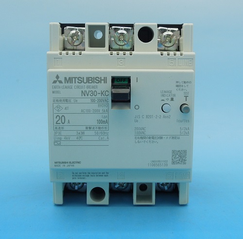 NV30-KC 3P20A 100mA 漏電遮断器 三菱電機 ランクS中古品 / FA機器・制御機器の買取、販売はワイデンへ