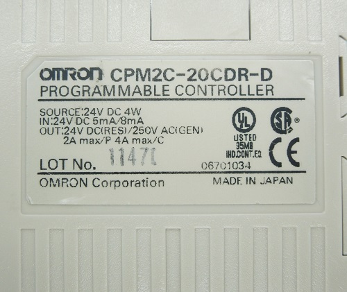CPM2C-20CDR-D 20点入出力タイプ CPUユニット オムロン ランクA中古品 / FA機器・制御機器の買取、販売はワイデンへ